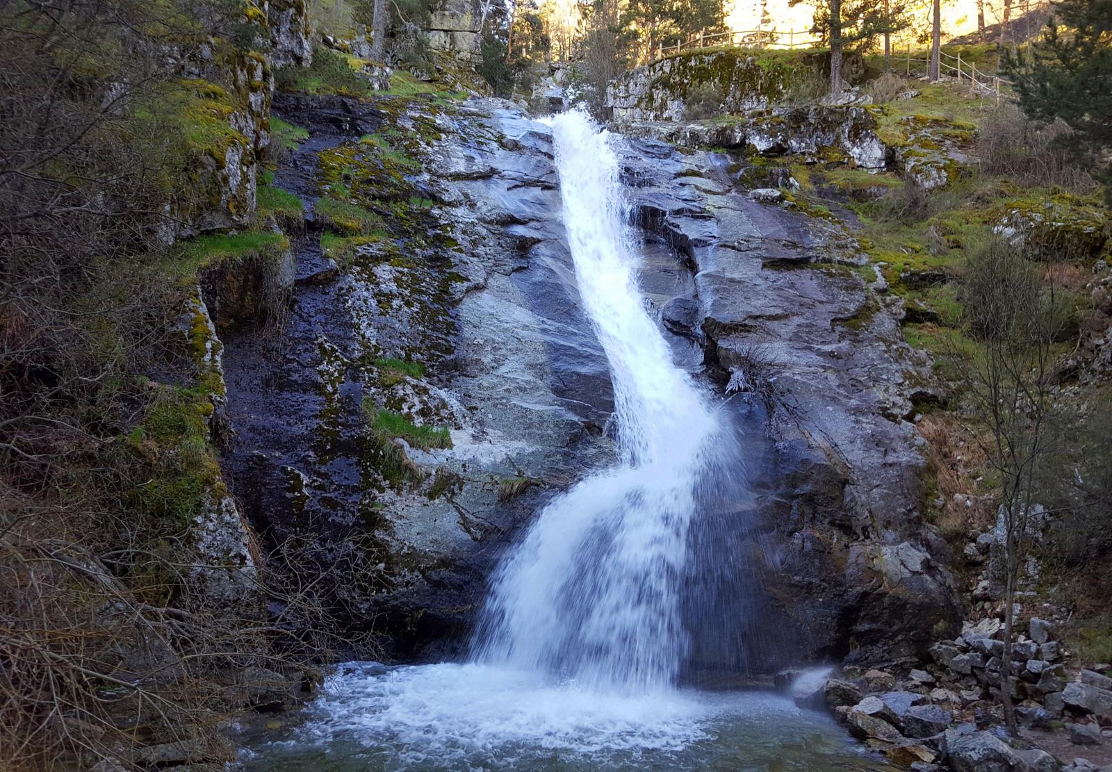 Pinar de Navafría , río Cega y Cascada del Chorro